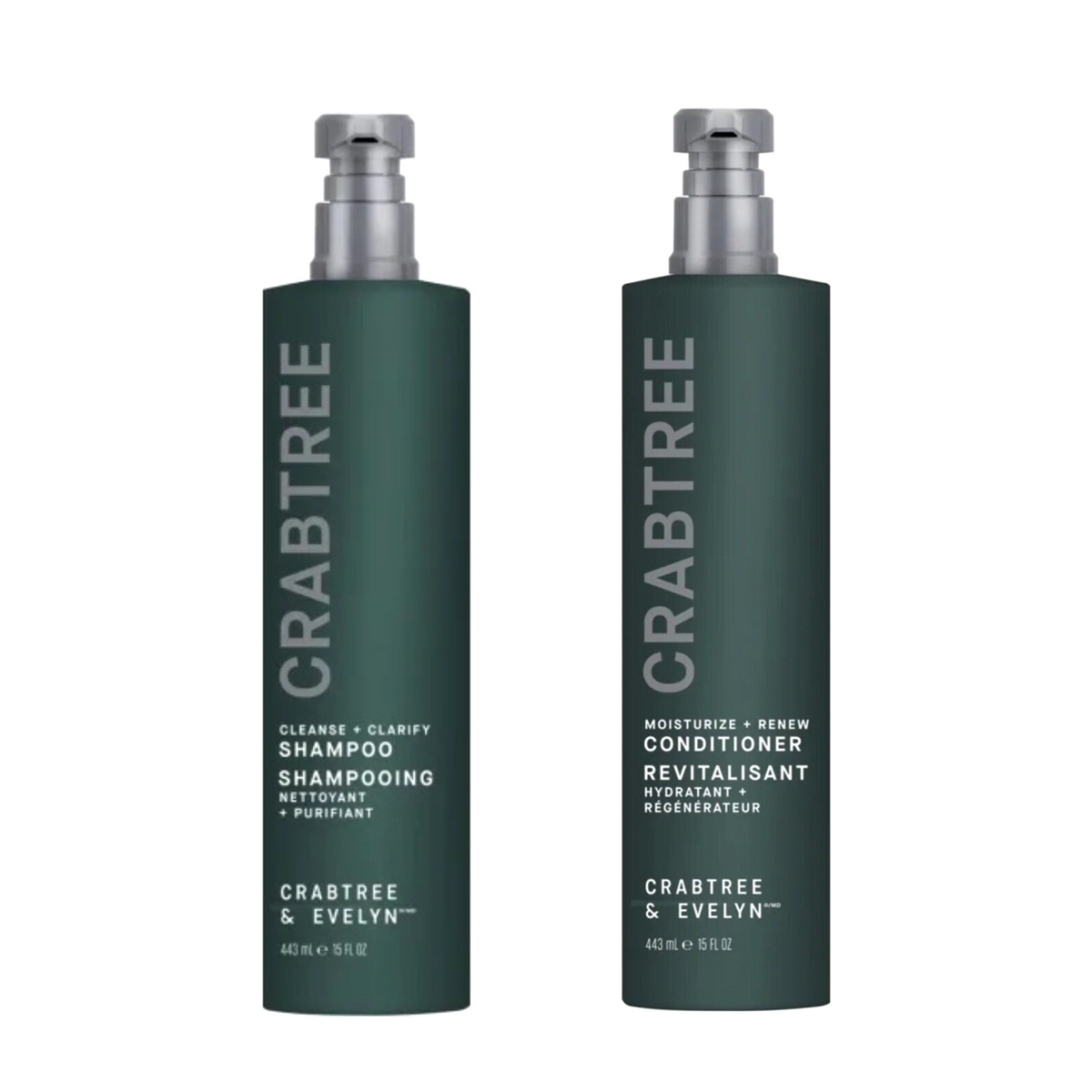 Crabtree & Evelyn Cleanse Clarify Shampoo & Conditioner 15oz New ...
